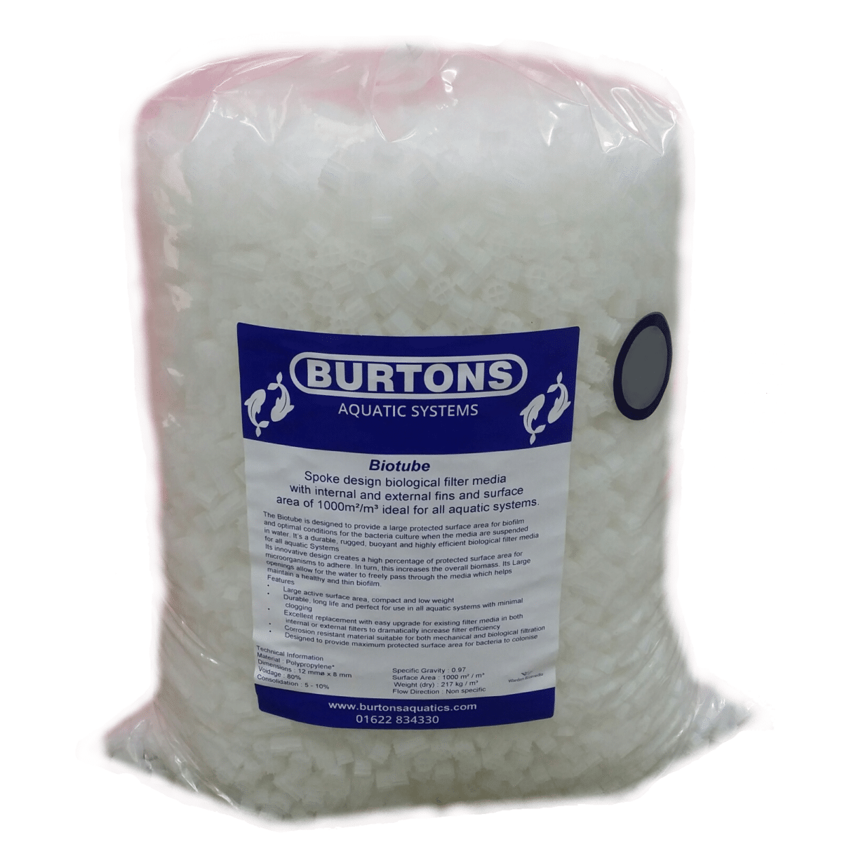 Burtons Bio Tube Media | Moving Bed Pond Filter Media - That Pond Guy